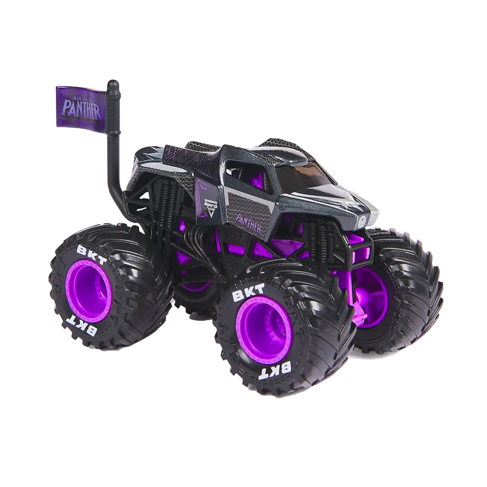 Camión Black Panther Monster Jam Marvel Escala 1:64